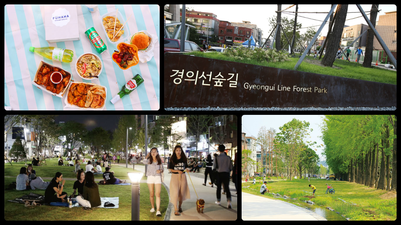 Hongdae Gyeongui Line Forest Park l OnedayKorea